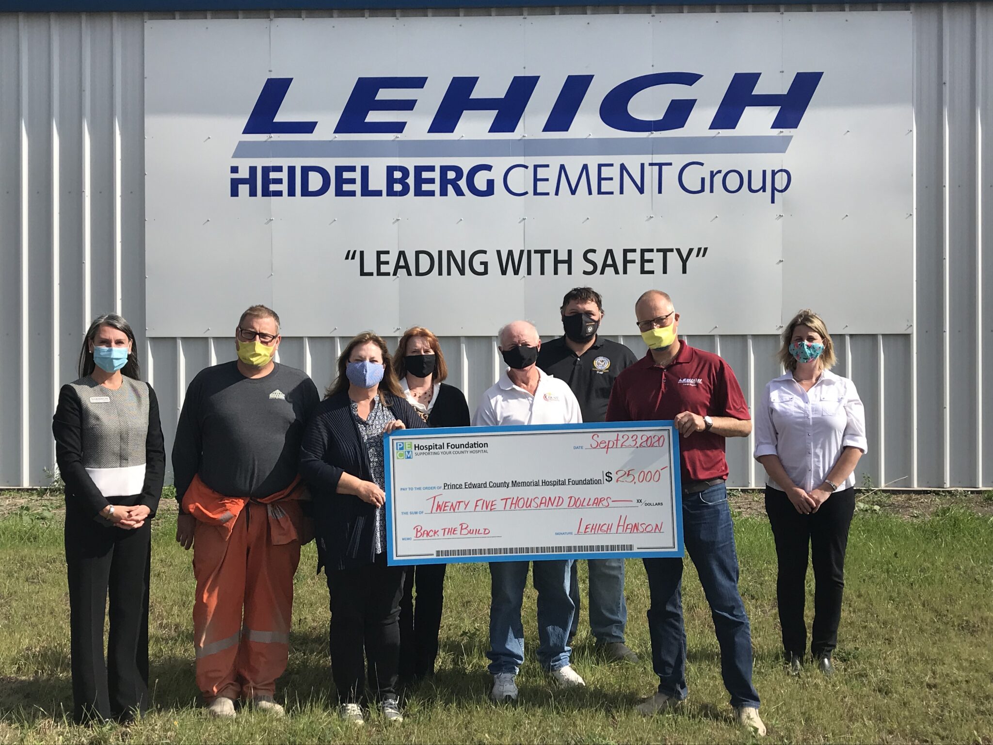 Lehigh Hanson pledges $25,000 to cement PECMH build - Picton Gazette ...