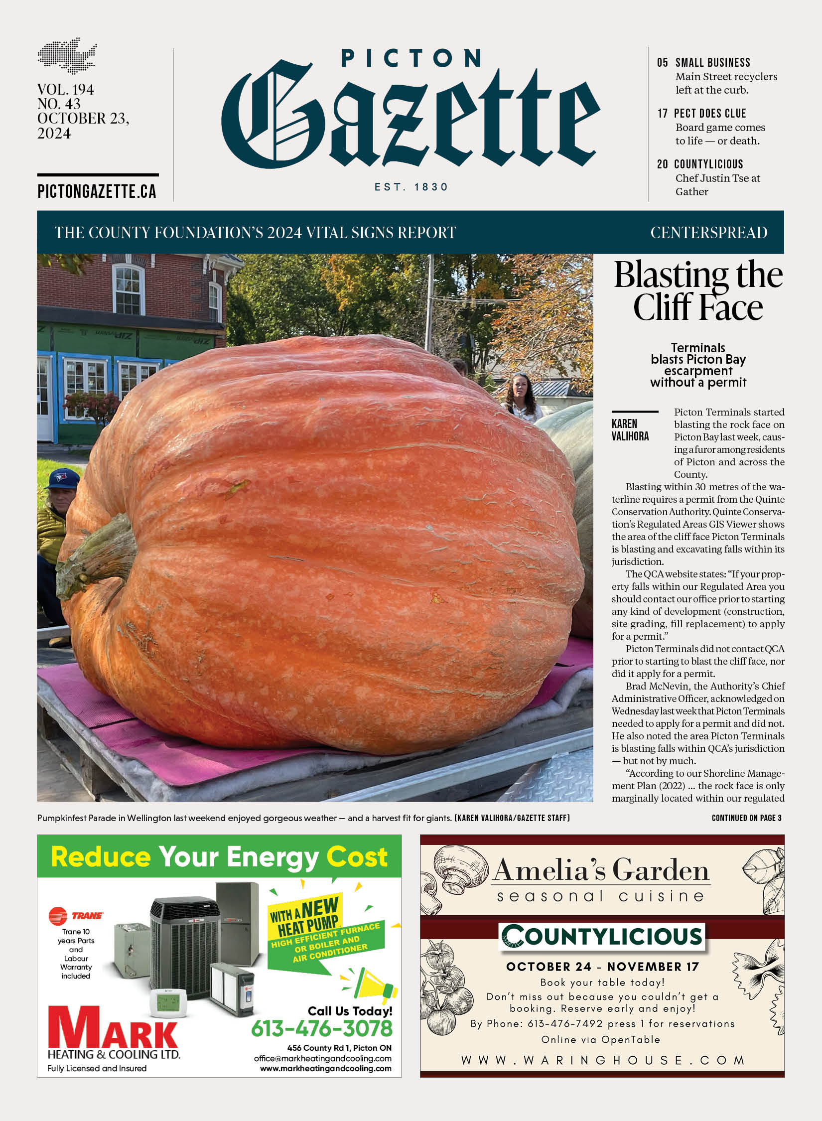 The Picton Gazette | Prince Edward County’s newspaper of record.