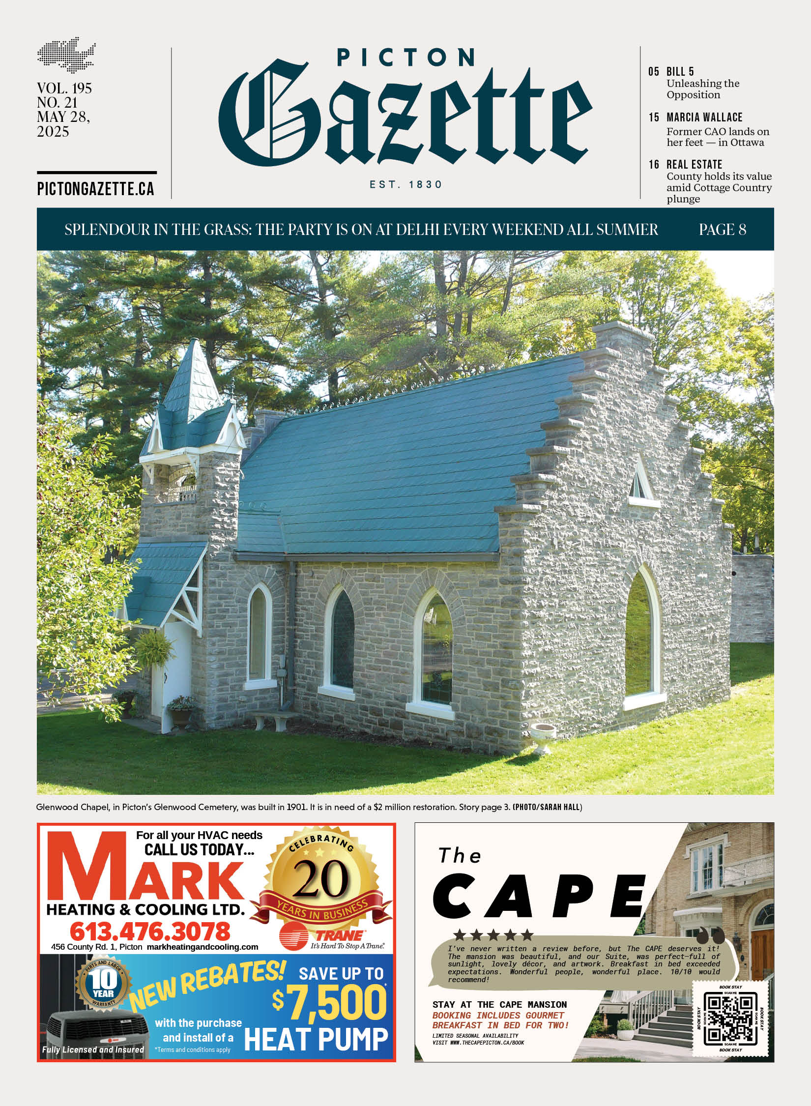 The Picton Gazette | Prince Edward County’s newspaper of record.