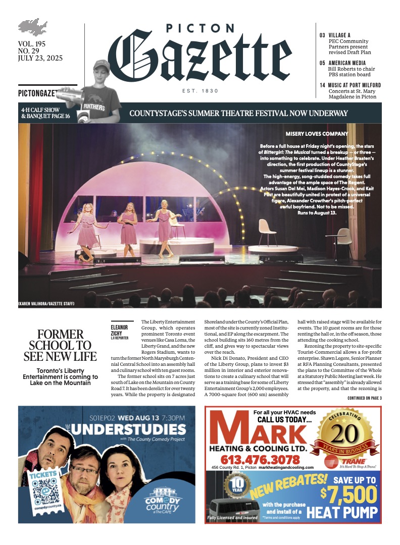 The Picton Gazette | Prince Edward County’s newspaper of record.