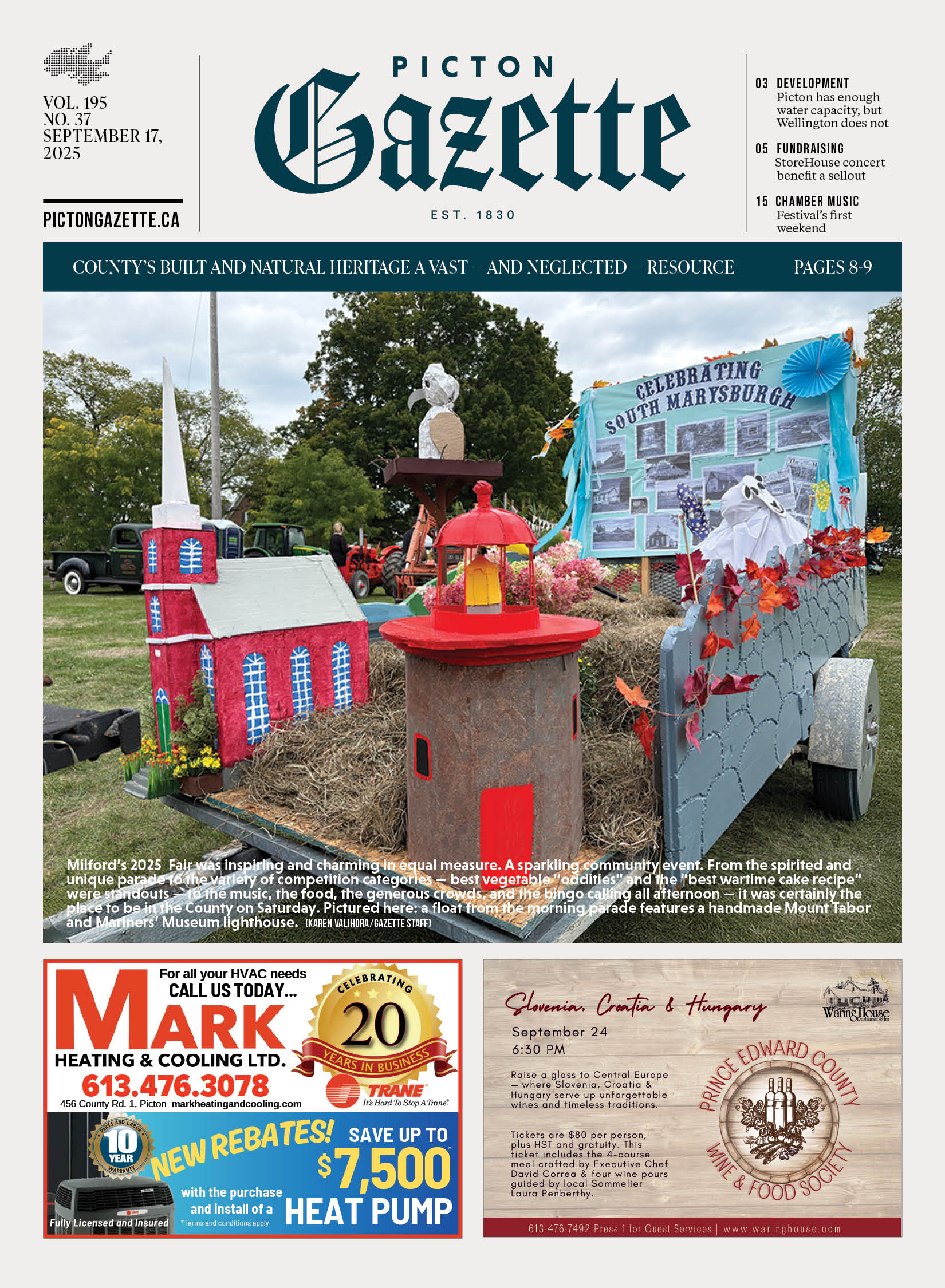 The Picton Gazette | Prince Edward County’s newspaper of record.